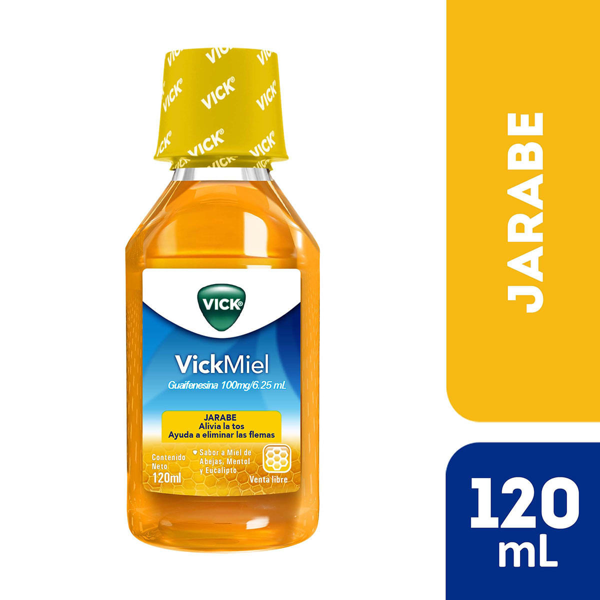 . Jarabe Vick Miel Guaifenesina Frasco x 120 mL - Farmaexpress