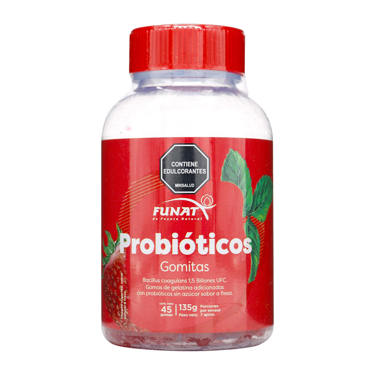 Gomitas Probióticos Funat Frasco X 135 G. - Farmaexpress
