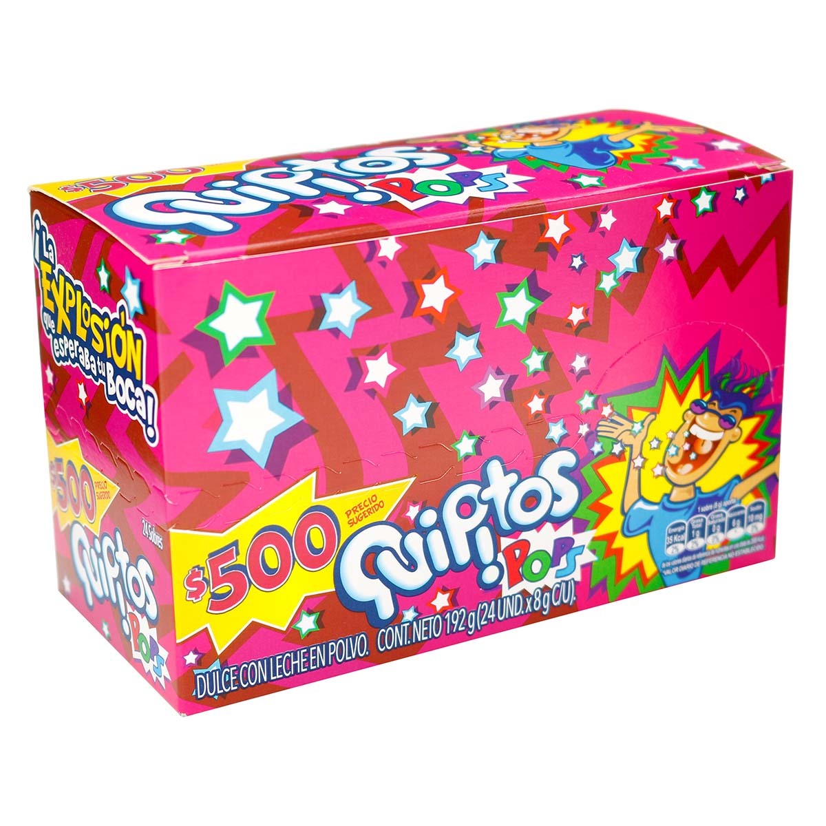 Dulce Con Leche En Polvo Quipitos Pops 24 Sobres X 8 G. - Farmaexpress