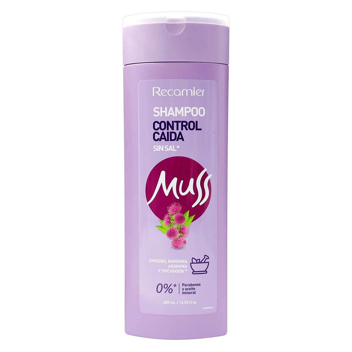 Shampoo Muss Control Caída Frasco x 400 mL. - Farmaexpress