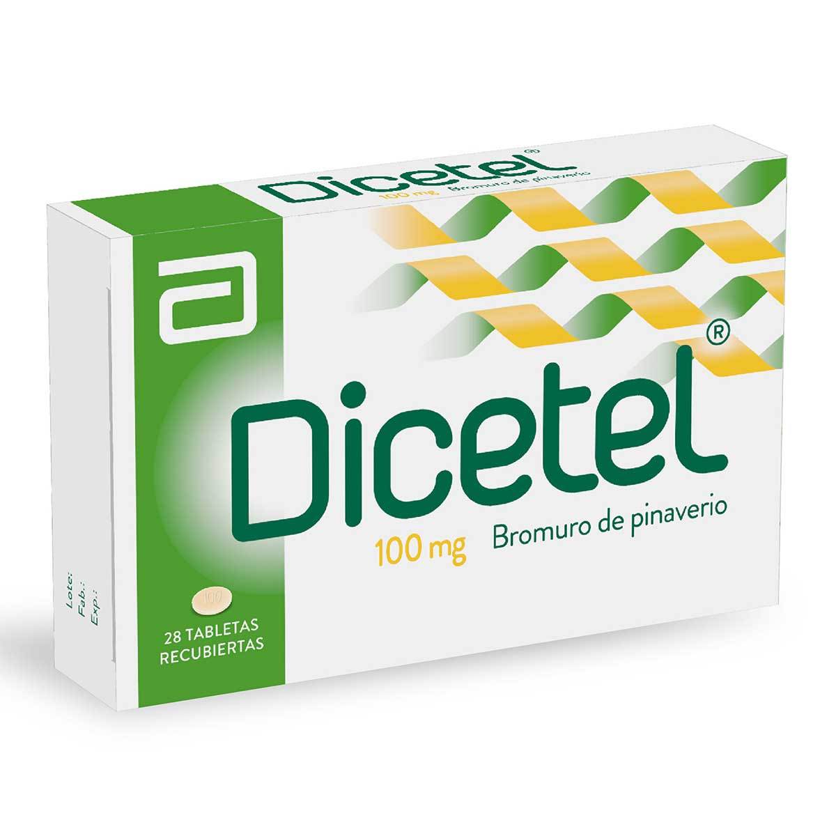 Dicetel 100 Mg Abbott Caja X 28 Tabletas Recubiertas. - Farmaexpress