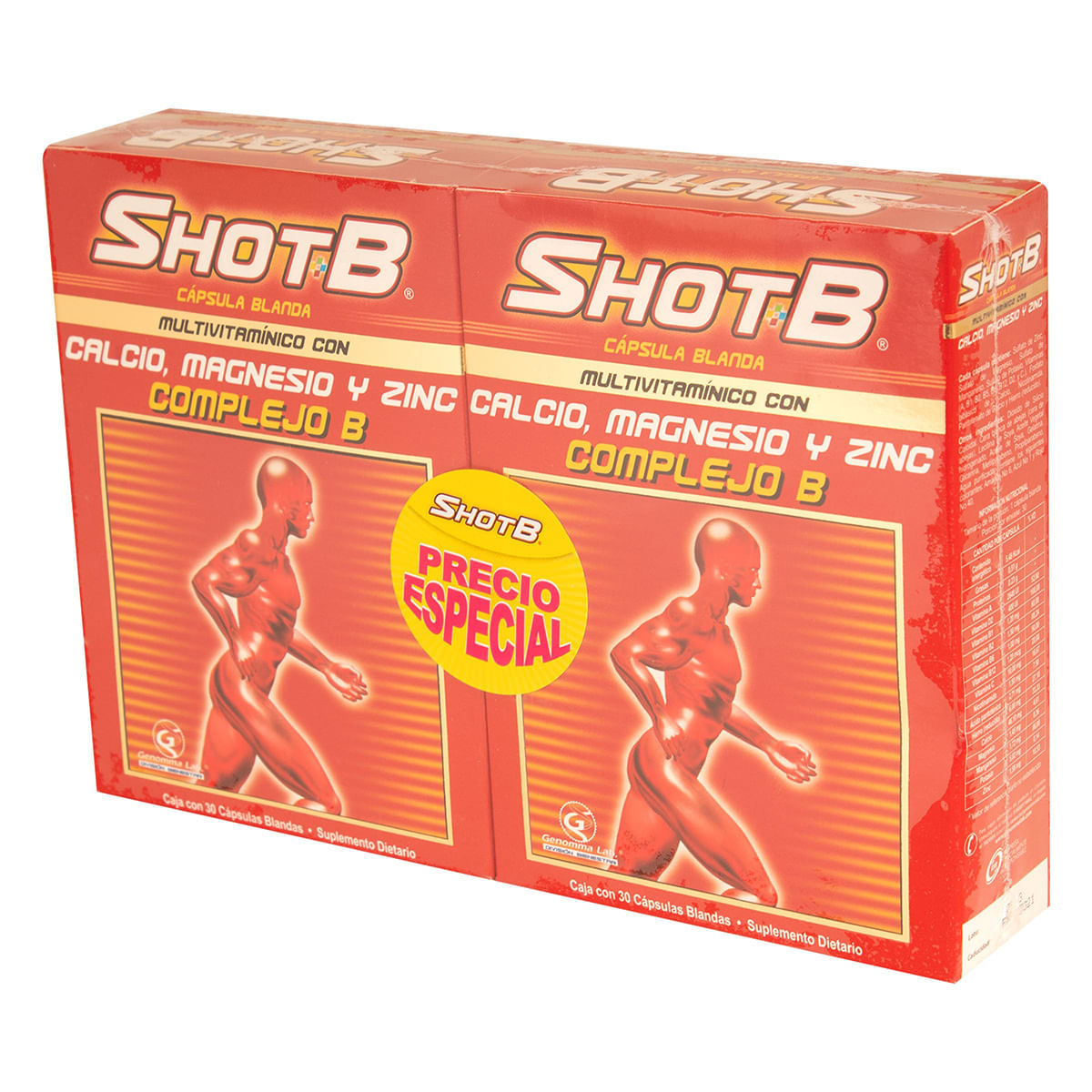 Multivitamínico Shot B Caja X 30 Cápsulas Blandas X 2 Uds Precio ...