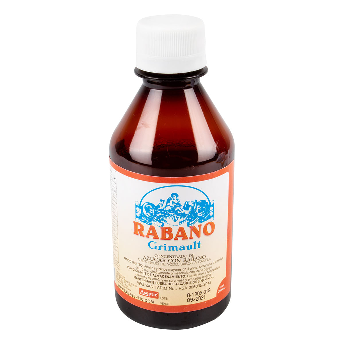 Jarabe De Rábano Grimault Aseptic Frasco X 200 Ml. - Farmaexpress