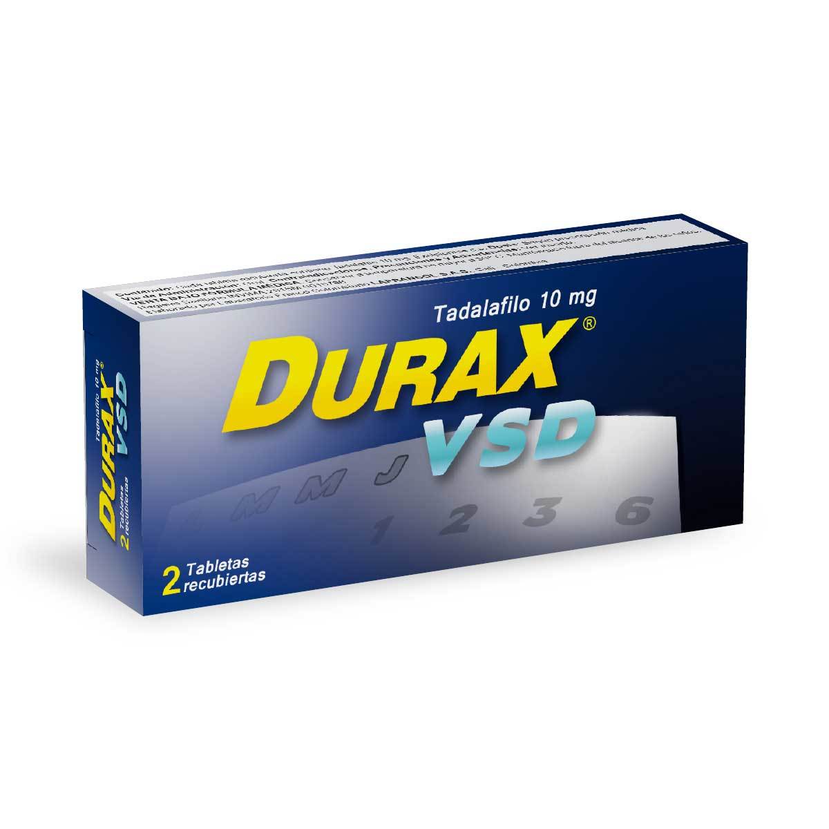 Durax Vsd 10 Mg Lafrancol Caja X 2 Tabletas Recubiertas. - Farmaexpress