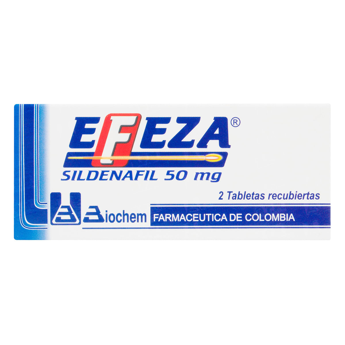 Efeza 50 Mg Biochem Caja X 2 Tabletas Recubiertas. - Farmaexpress