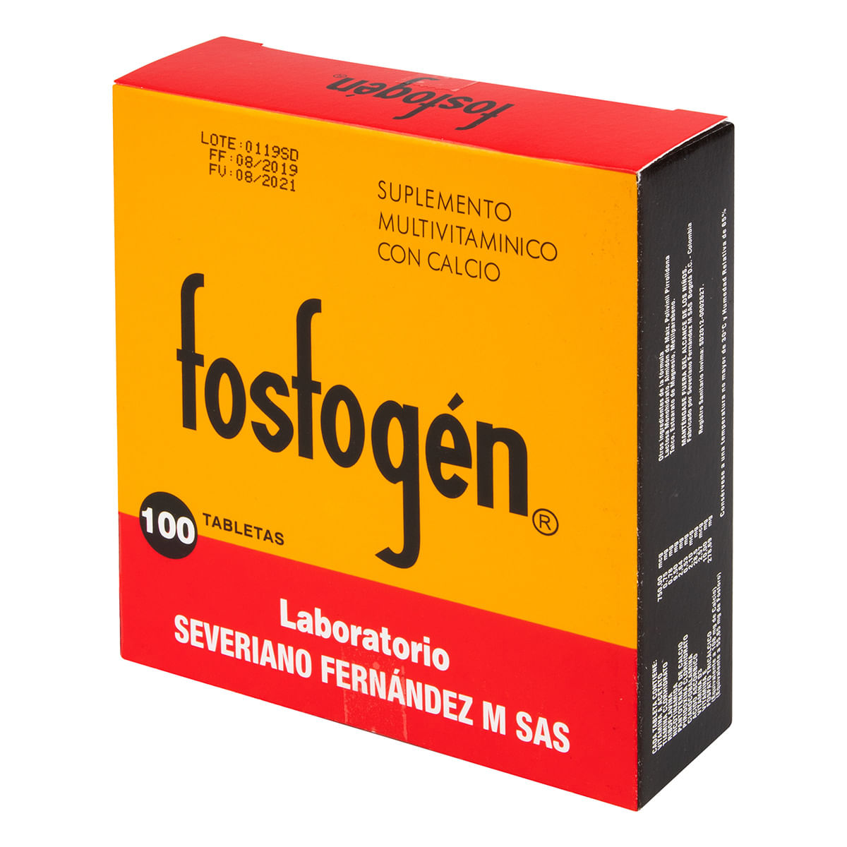 Suplemento Multivitamínico Fosfogén Severiano Caja X 100 Tabletas ...