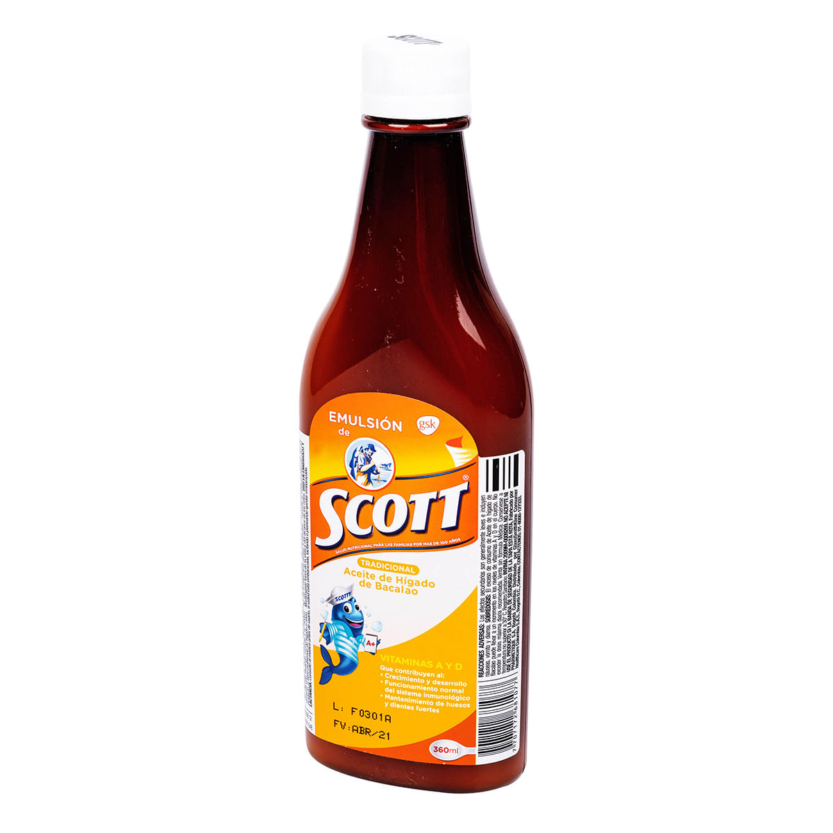 Emulsión De Scott Tradicional Frasco X 360 Ml. - Farmaexpress