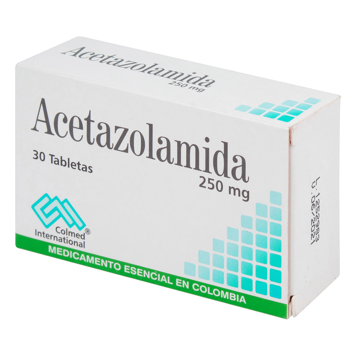 Acetazolamida 250 Mg Colmed Caja X 30 Tabletas. - Farmaexpress
