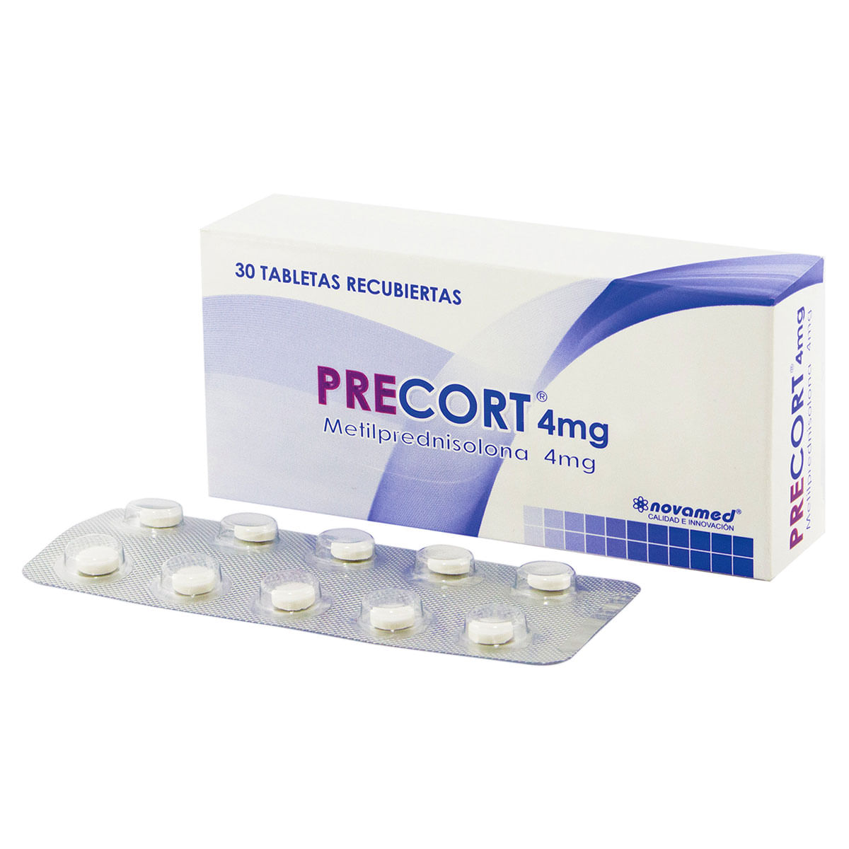Precort 4 Mg Novamed Caja X 30 Tabletas Recubiertas. - Farmaexpress