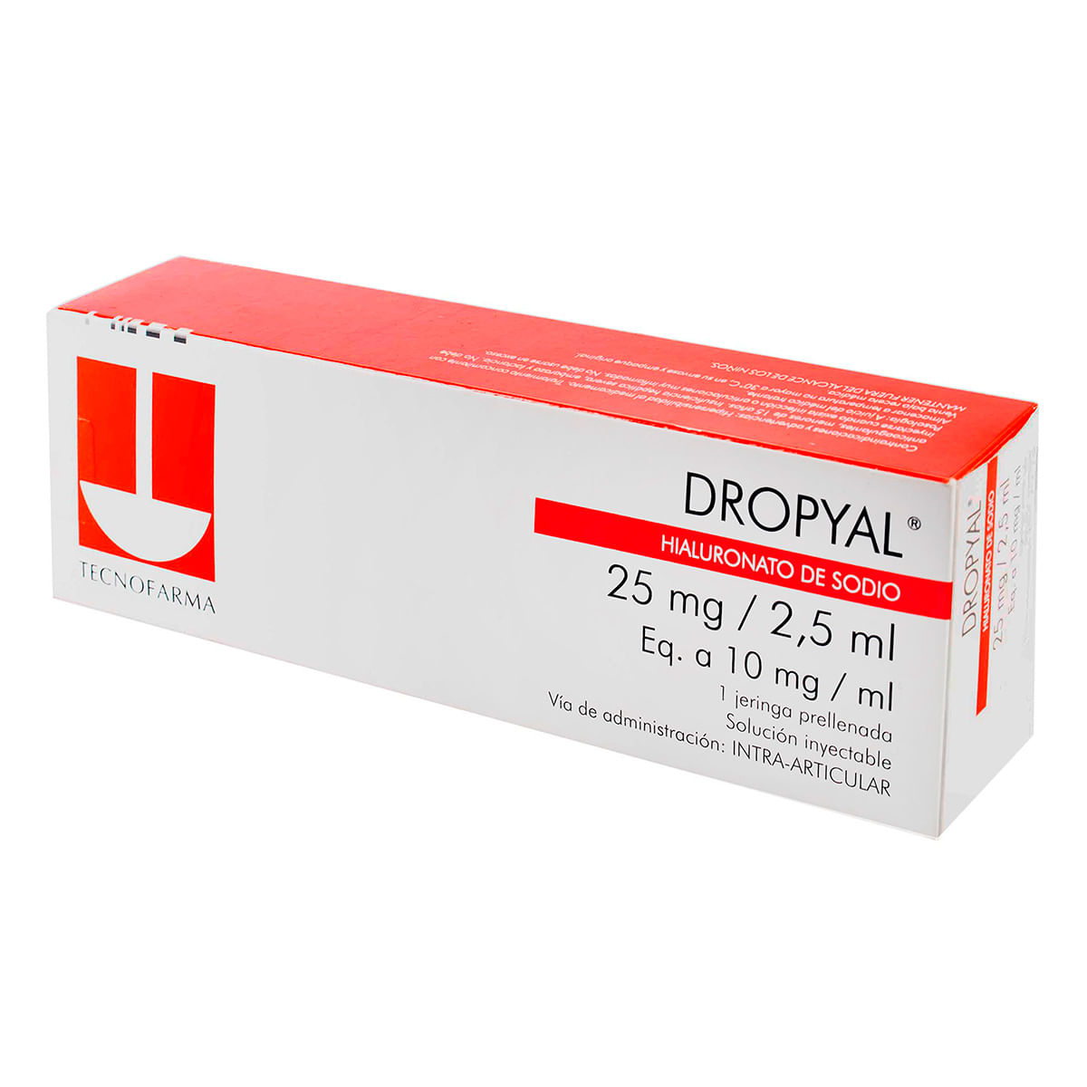 Solución Inyectable Dropyal 25 Mg/2.5 Ml Tecnofarma Caja X 1 Jeringa ...