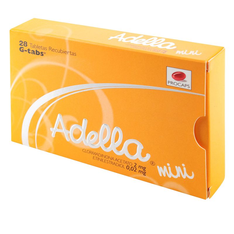 Adella Mini 2 Mg/0.02 Mg Procaps Caja X 28 Tabletas Recubiertas ...