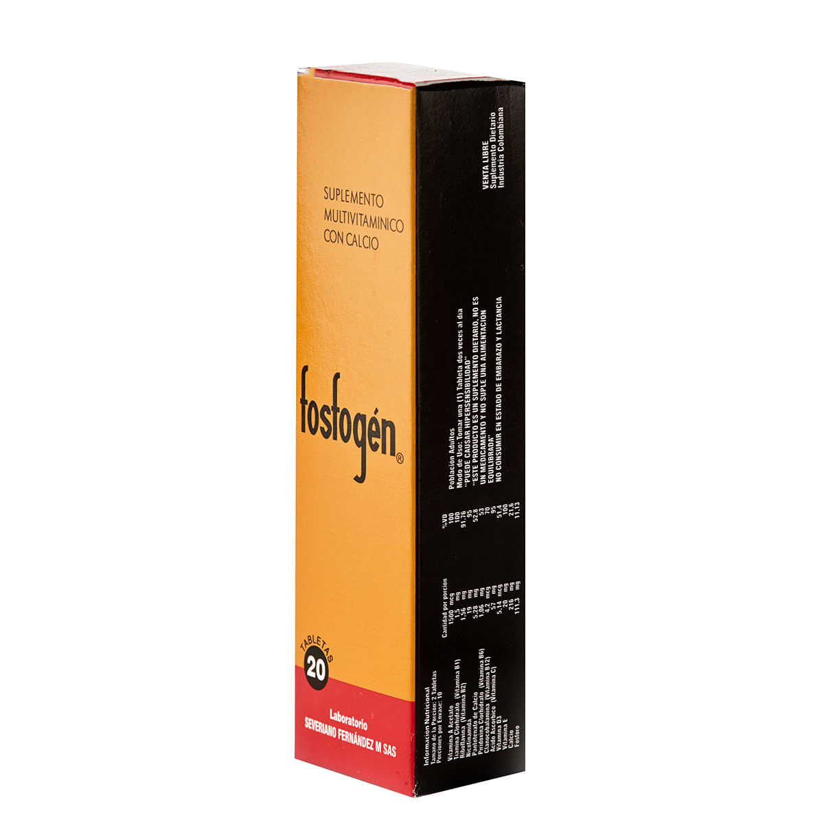 Suplemento Multivitamínico Fosfogén Severiano Caja X 20 Tabletas ...