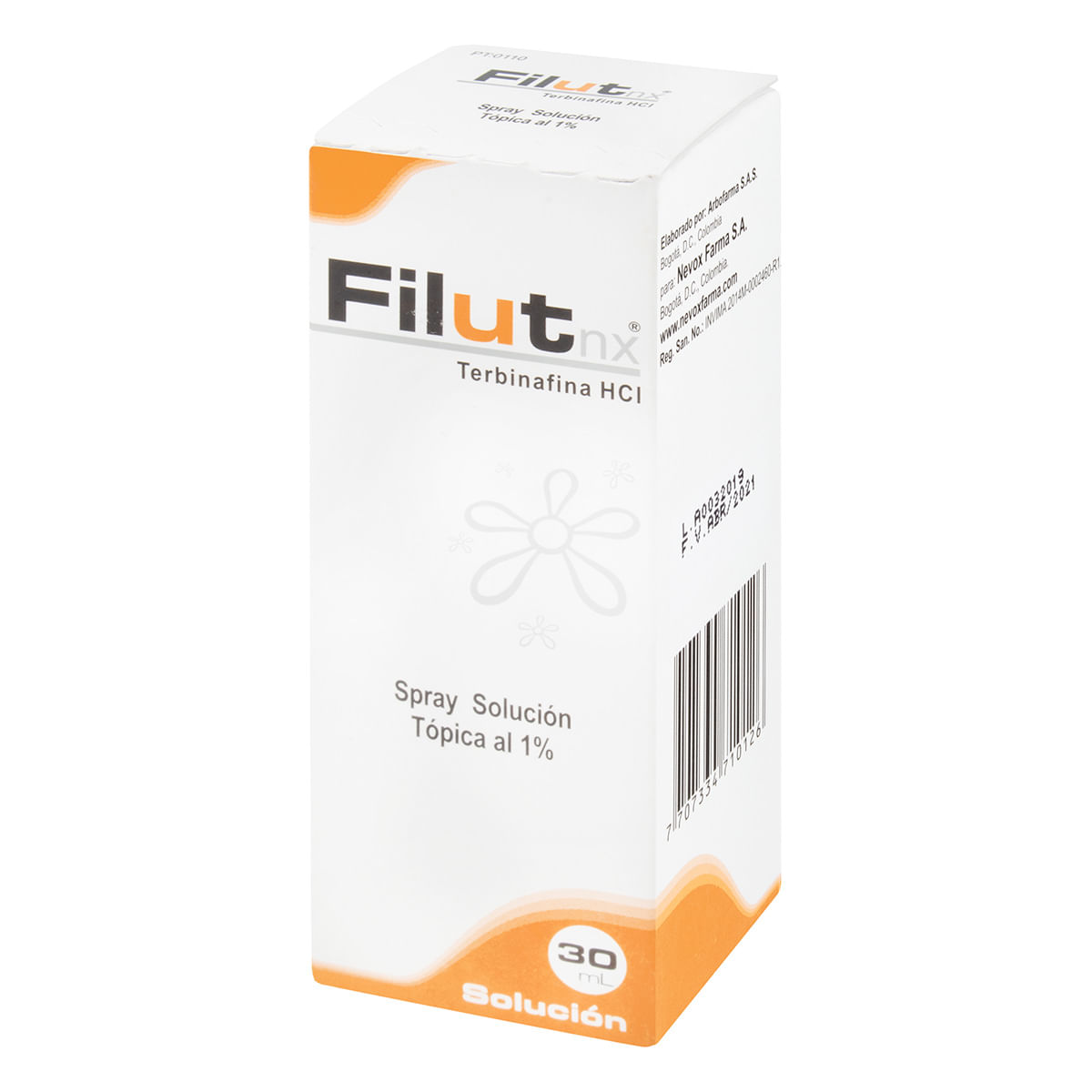 Solución Tópica Filut Nevox Farma Spray X 30 Ml. - Farmaexpress