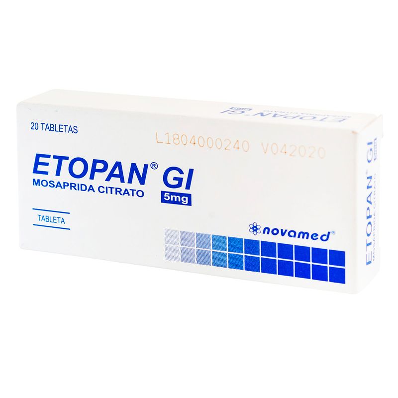 Etopan Gl 5 Mg Novamed Caja X 20 Tabletas. - Farmaexpress