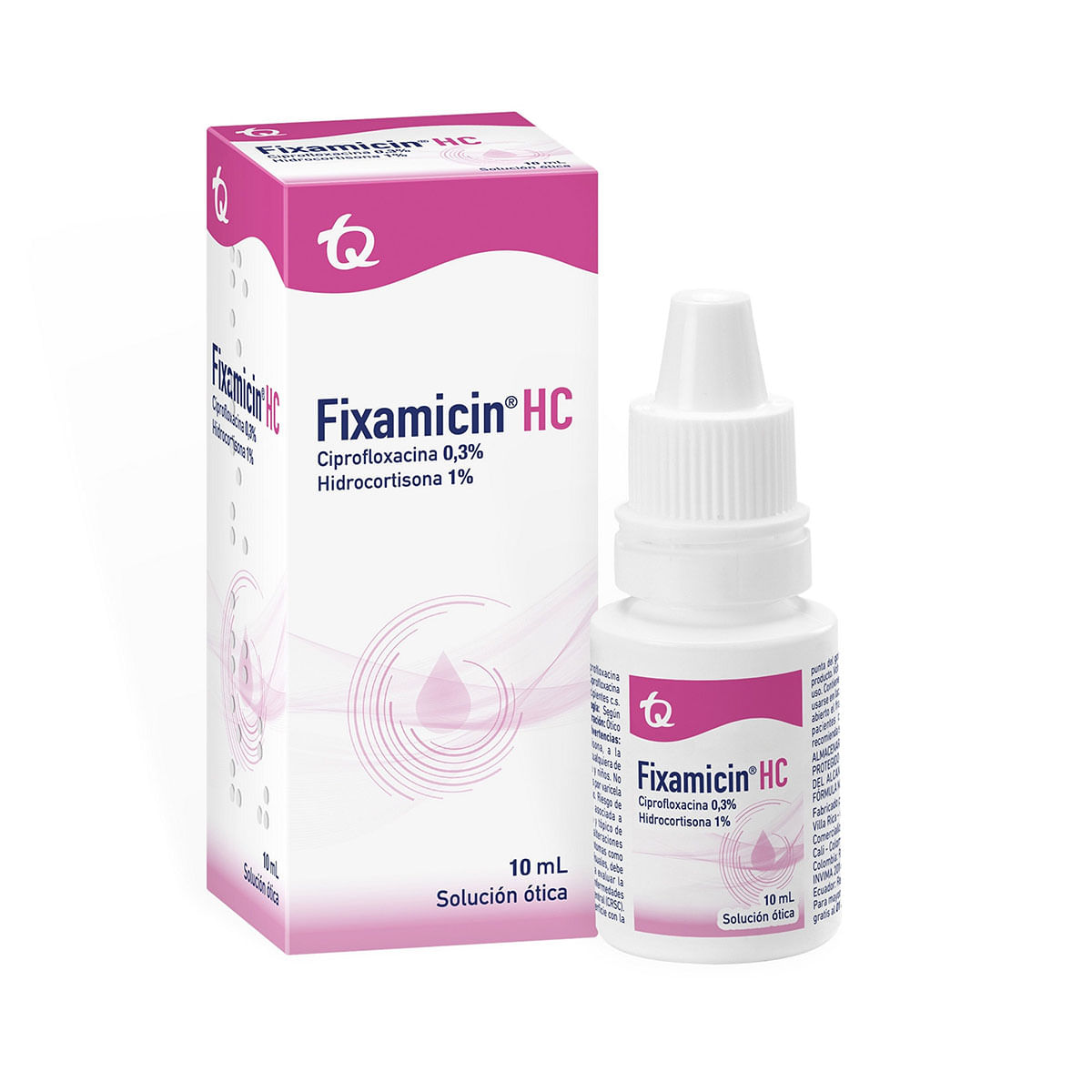Gotas Óticas Fixamicin Hc 0.3%/1% Tecnoquímicas Frasco X 10 Ml ...