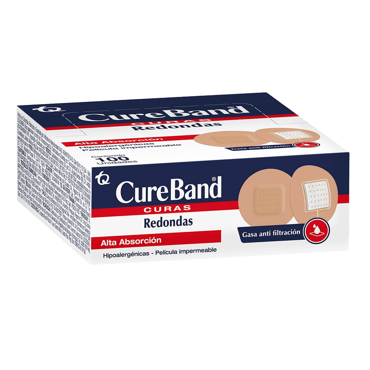 Curas Cure Band Medical Redondas Caja x 100 Uds - Farmaexpress