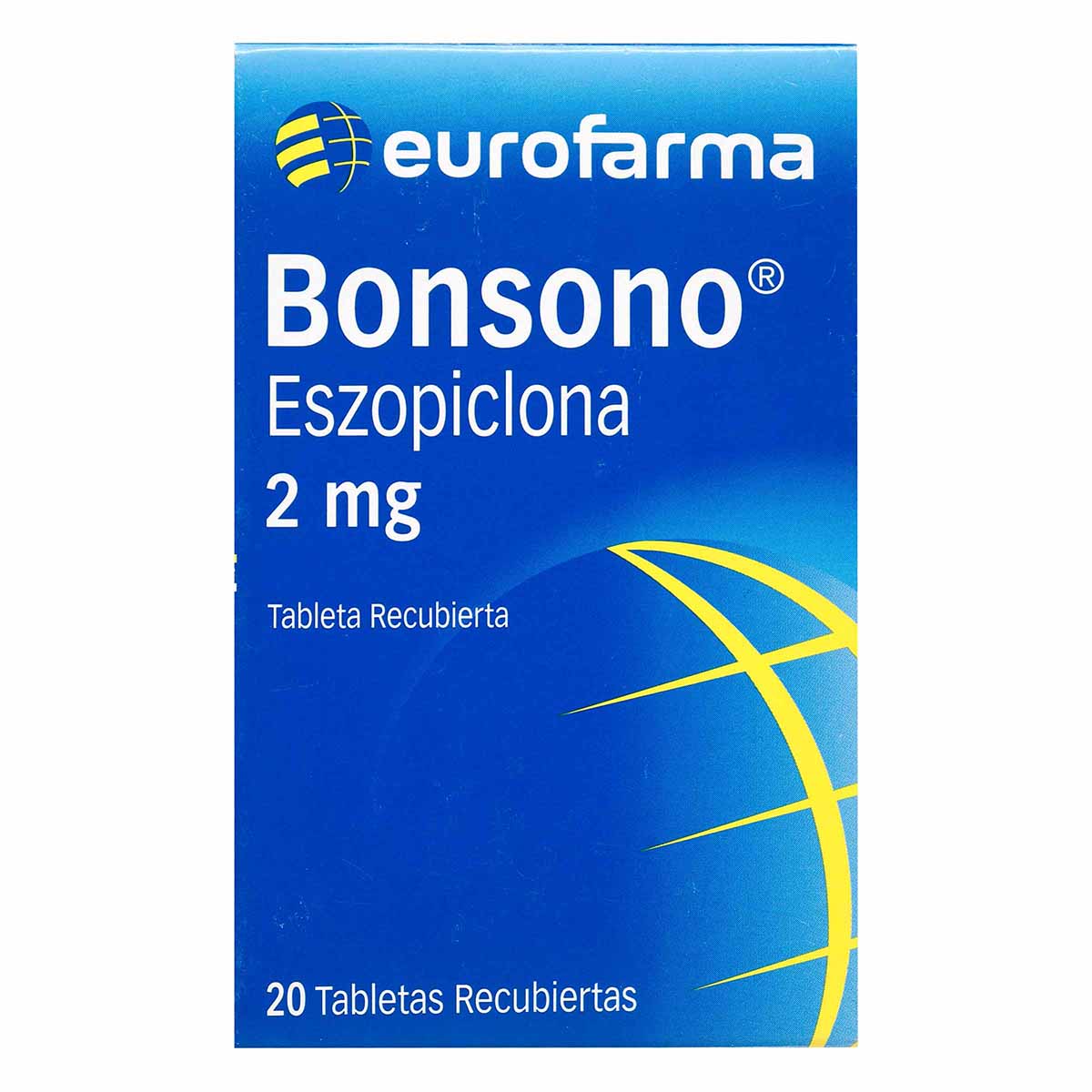 Bonsono 2 Mg Eurofarma Caja X 20 Tabletas Recubiertas. - Farmaexpress