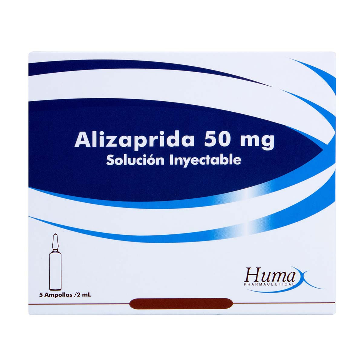 Solución Inyectable Alizaprida 50 Mg/2 Ml Humax Caja X 5 Ampollas ...