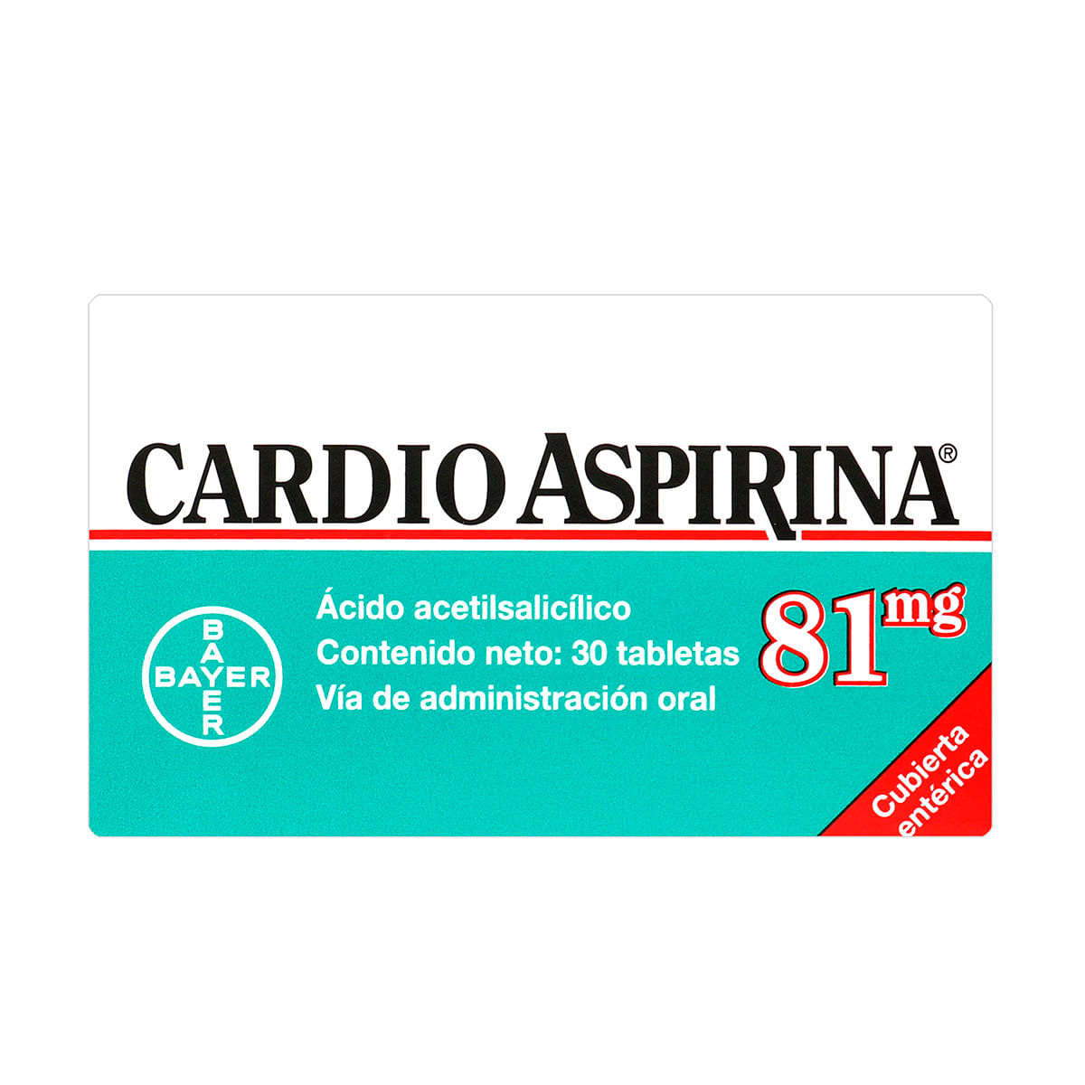 Cardio Aspirina 81 Mg Bayer Caja X 30 Tabletas. - Farmaexpress
