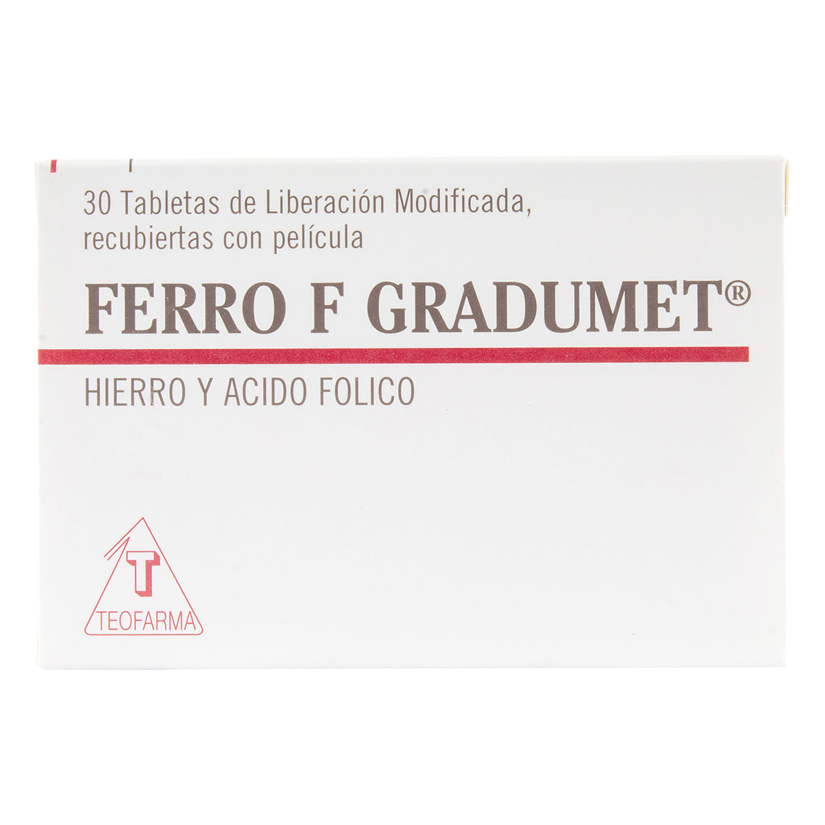 Ferro F Gradumet Teofarma Caja X 30 Tabletas. - Farmaexpress