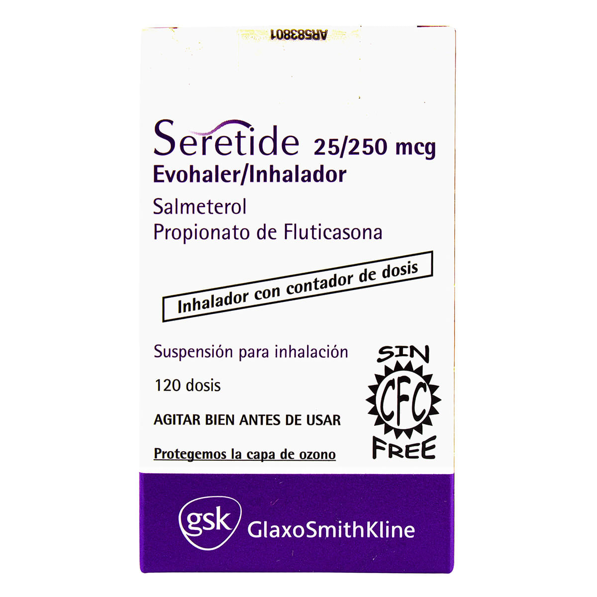 Inhalador Seretide 25/250 Mcg Gsk Frasco X 120 Dosis. - Farmaexpress