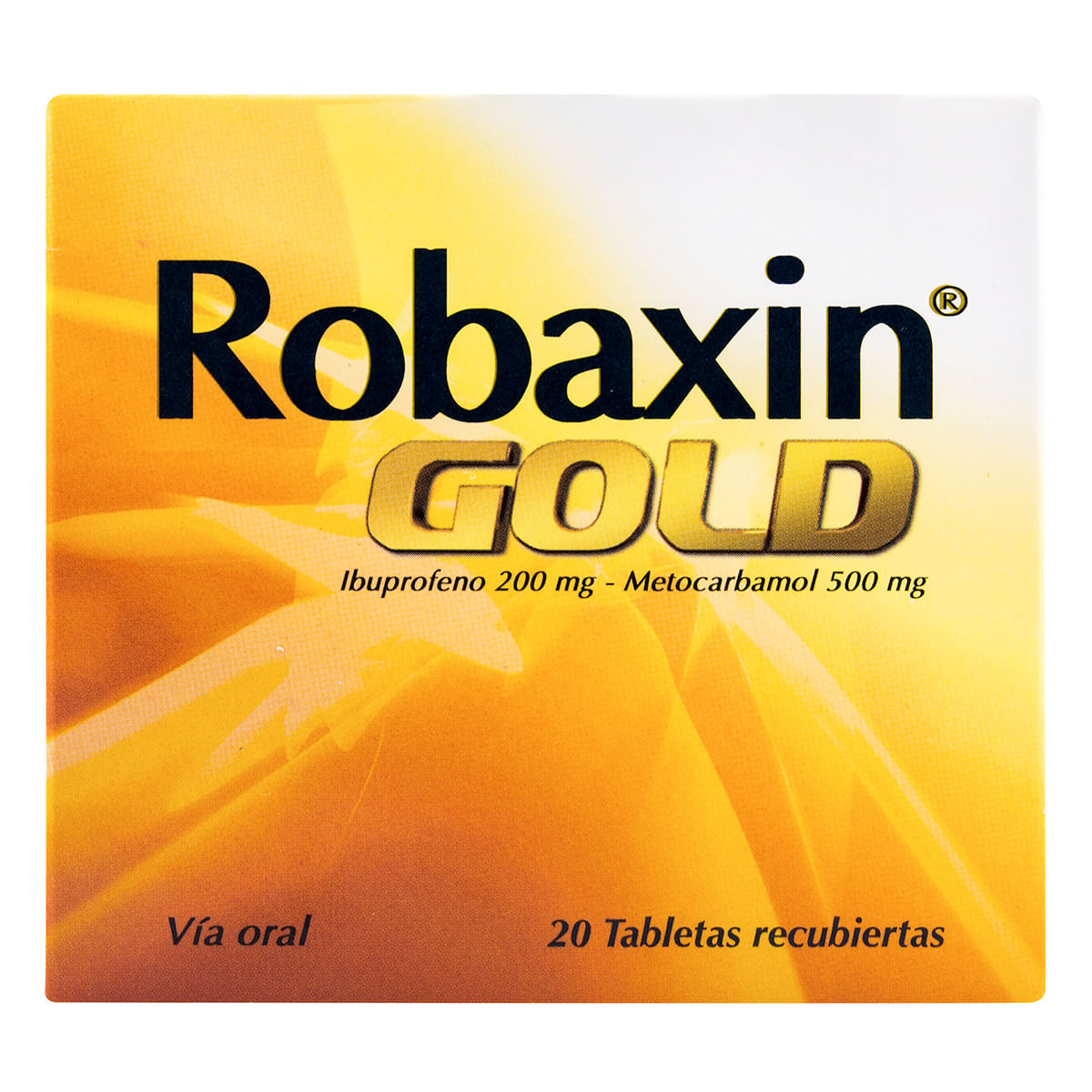Robaxin Gold 200 Mg/500 Mg Caja X 20 Tabletas Recubiertas. - Farmaexpress