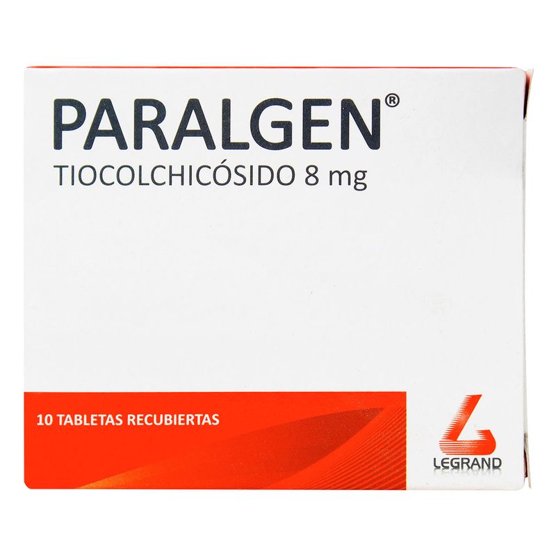 Paralgen 8 Mg Legrand Caja X 10 Tabletas Recubiertas. - Farmaexpress
