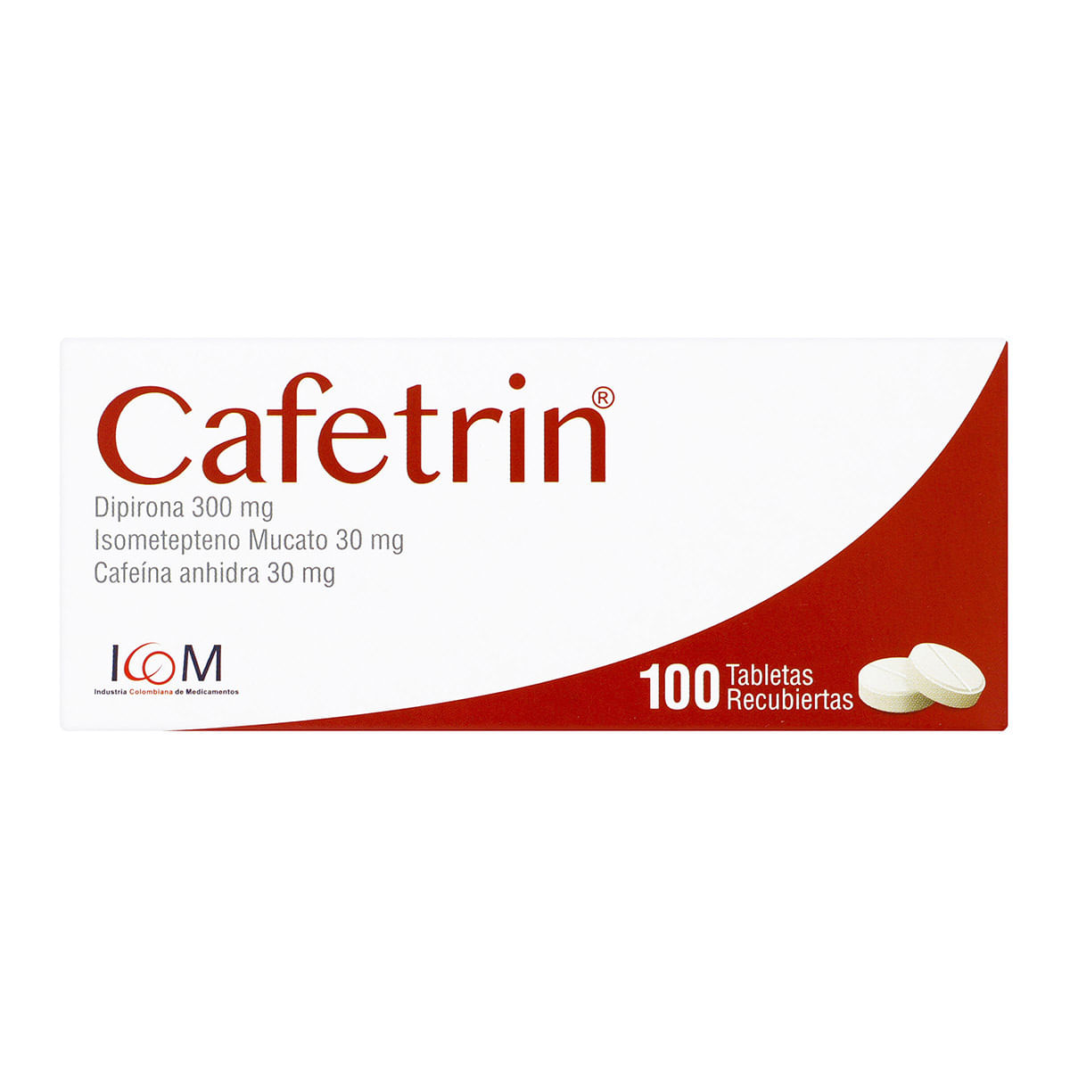 Cafetrin Caja X 100 Tabletas Recubiertas. - Farmaexpress