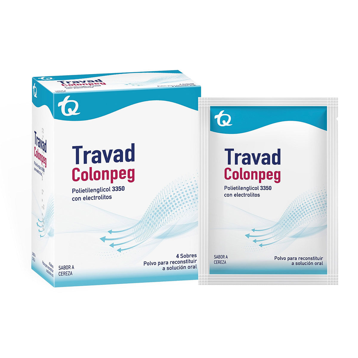 Travad Colonpeg Polvo Para Reconstruir Sabor Cereza Caja X 4 Sobres ...