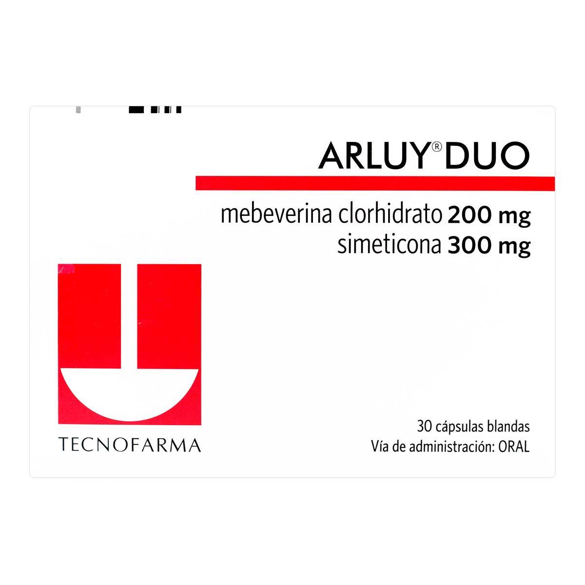 Arluy Duo 200/300 Mg Tecnofarma Caja X 30 Cápsulas Blandas. - Farmaexpress