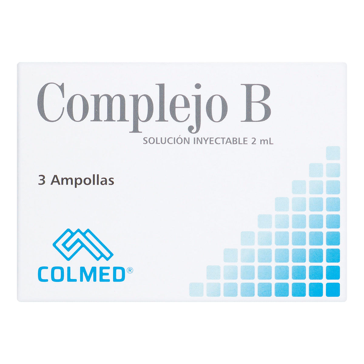 Solución Inyectable Complejo B 2 mL Colmed Caja x 3 Ampollas - Farmaexpress