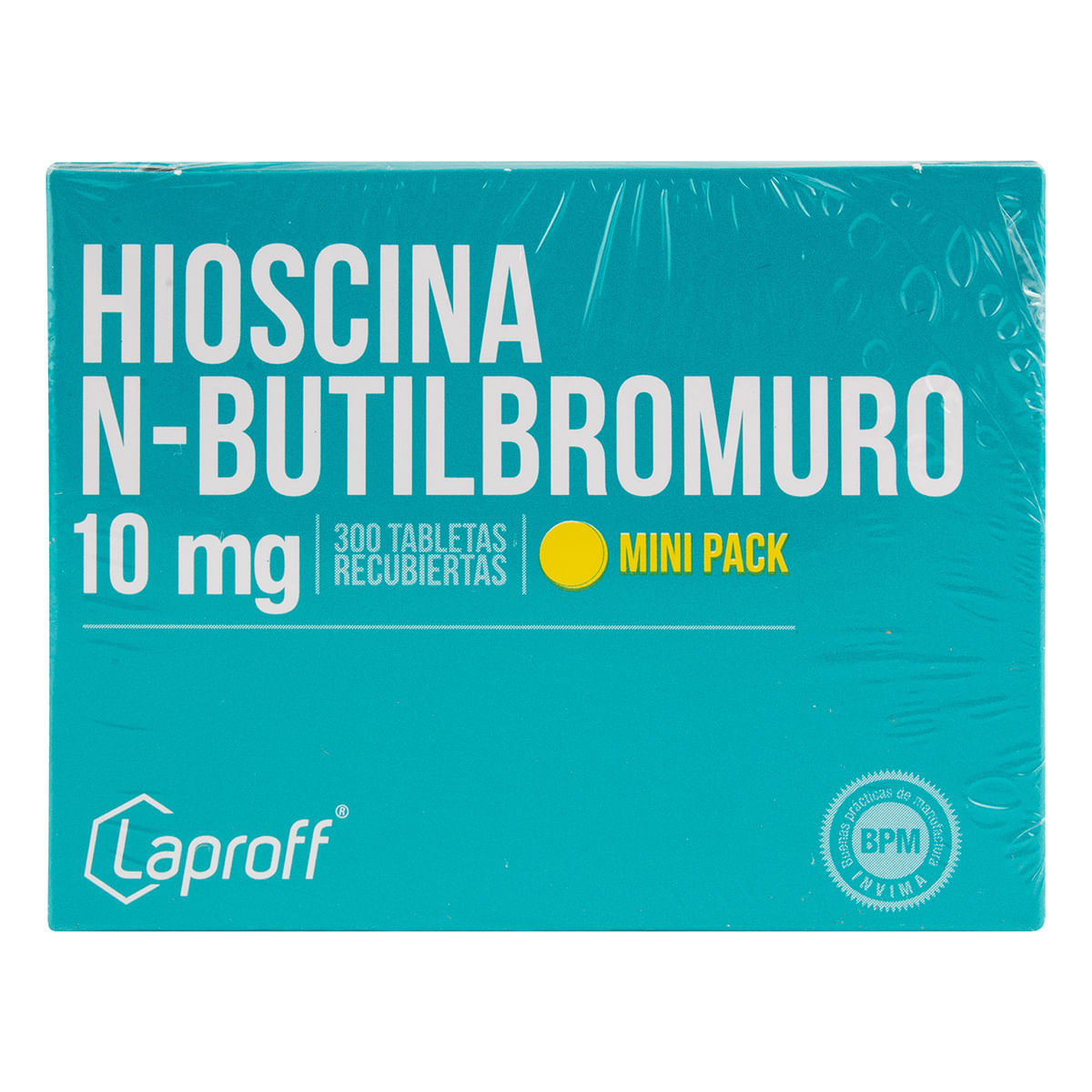 Hioscina N-Butilbromuro 10 Mg Laproff Caja X 300 Tabletas Recubiertas ...