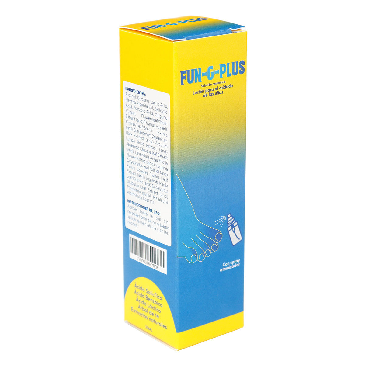 Solución Cosmética Fun-G-Plus Spray Comerlat Frasco x 30 mL - Farmaexpress