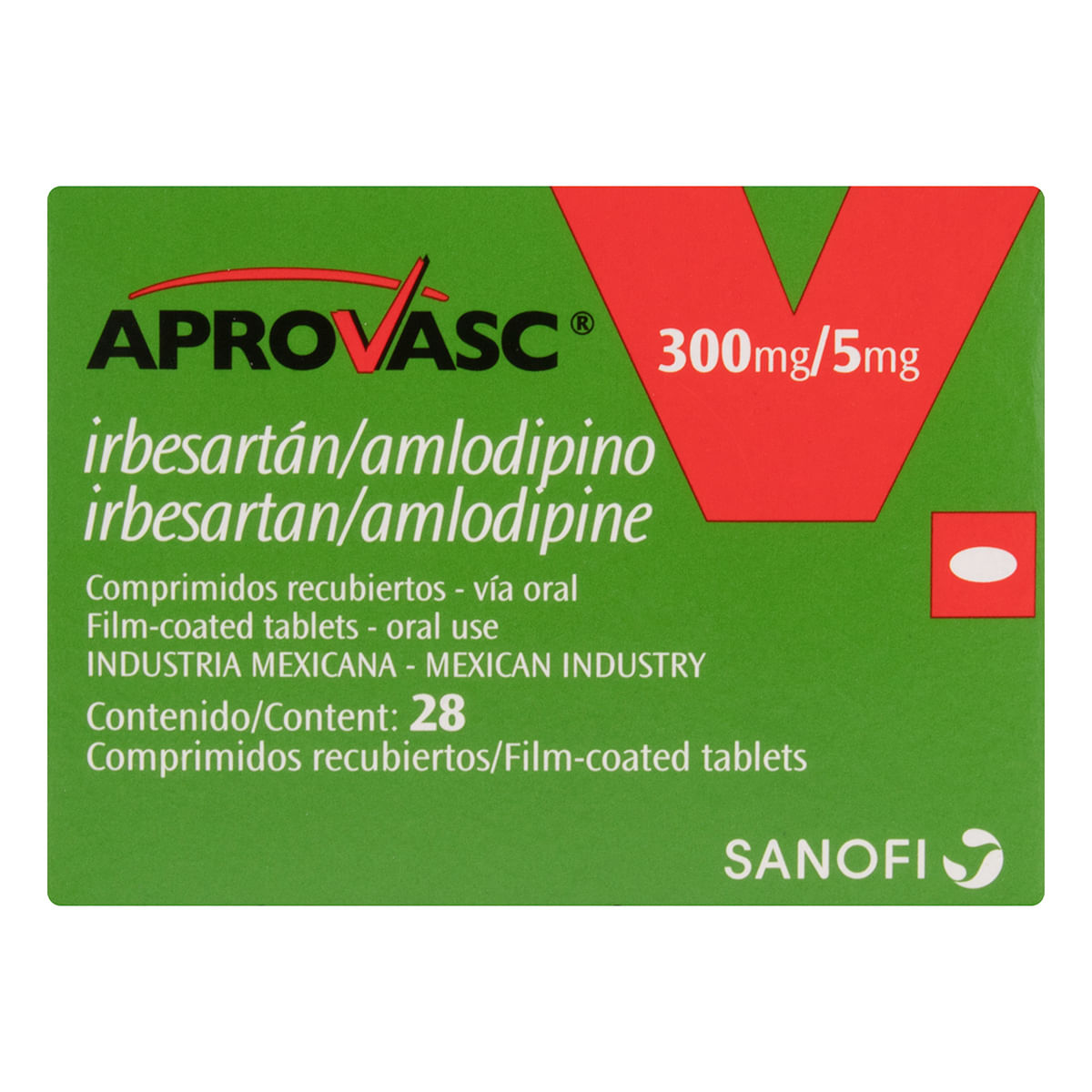 Aprovasc 300 Mg/5 Mg Sanofi Caja X 28 Tabletas. - Farmaexpress