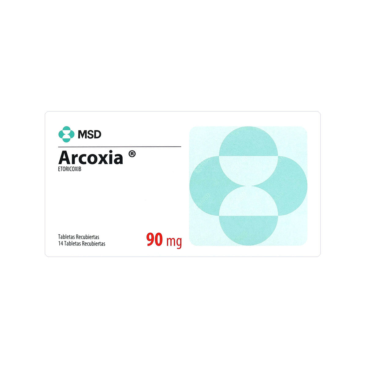 Arcoxia 90 Mg Msd Caja X 14 Tabletas Recubiertas. - Farmaexpress
