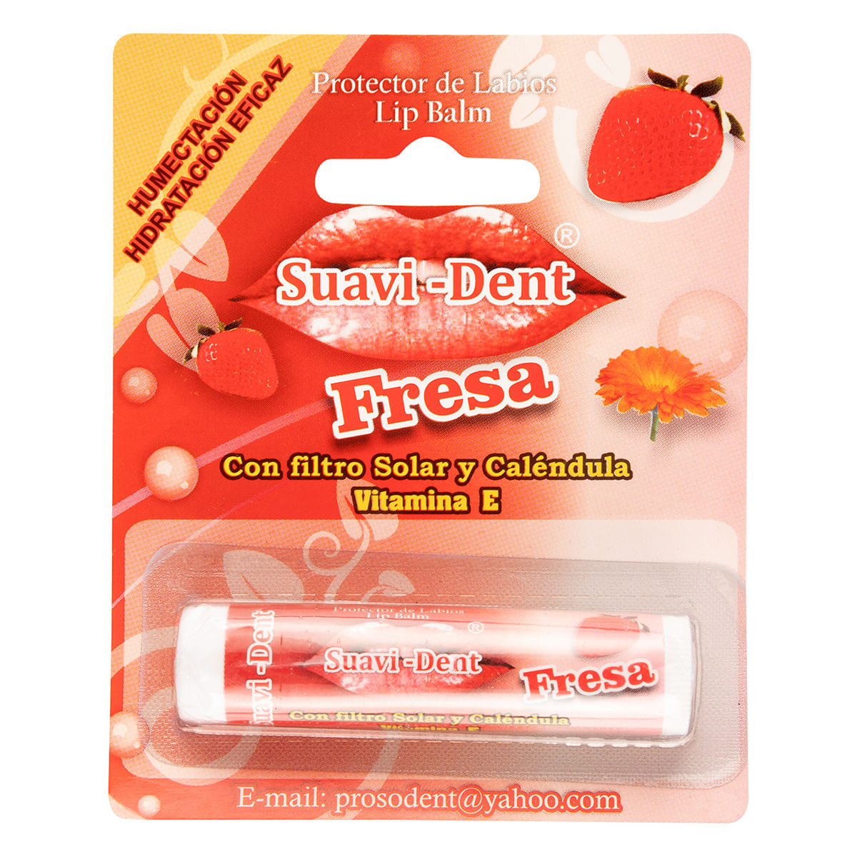 Protector De Labios Suavi-Dent Fresa Blister x 1 Barra. - Farmaexpress