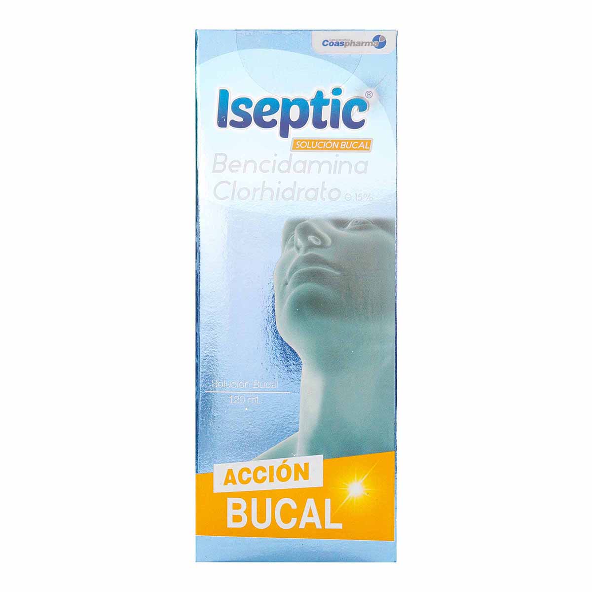 Solución Bucal en Spray Iseptic Coaspharma Caja x 120 Mililitros ...