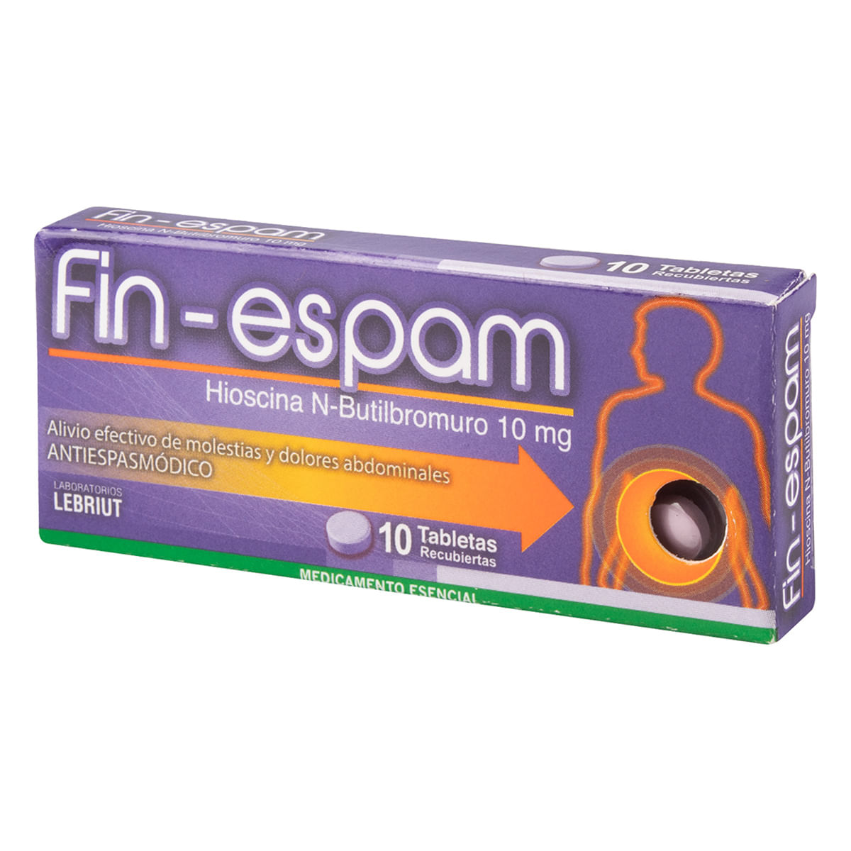 Fin-Espam 10 Mg Lebriut Caja x 10 Tabletas Recubiertas - Farmaexpress