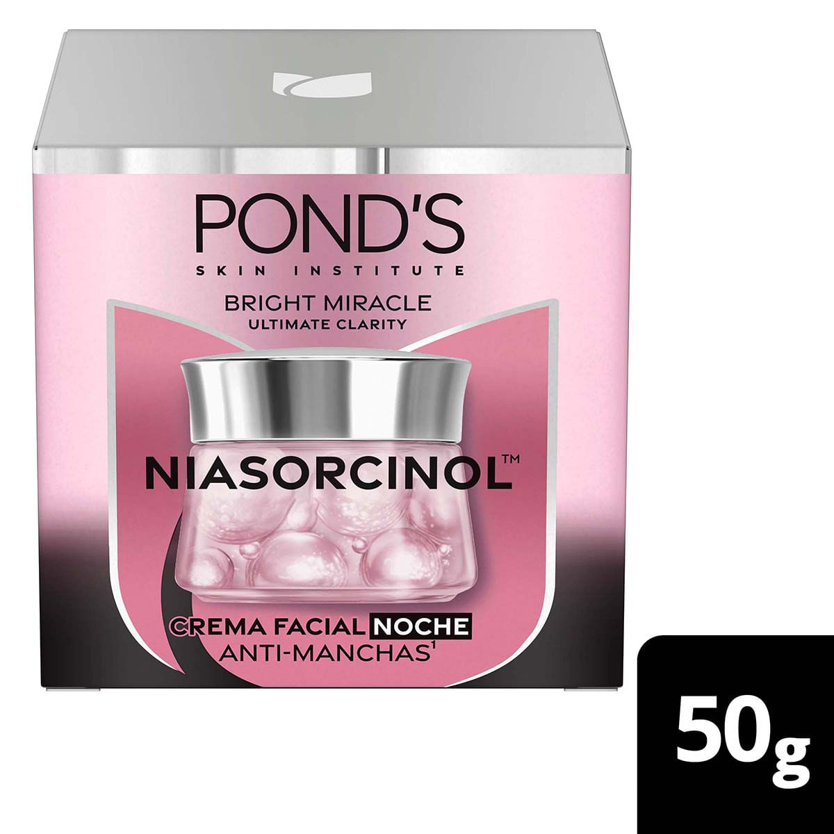 Crema Facial Noche Ponds Bright Miracle Niasorcinol Frasco x 50 g ...