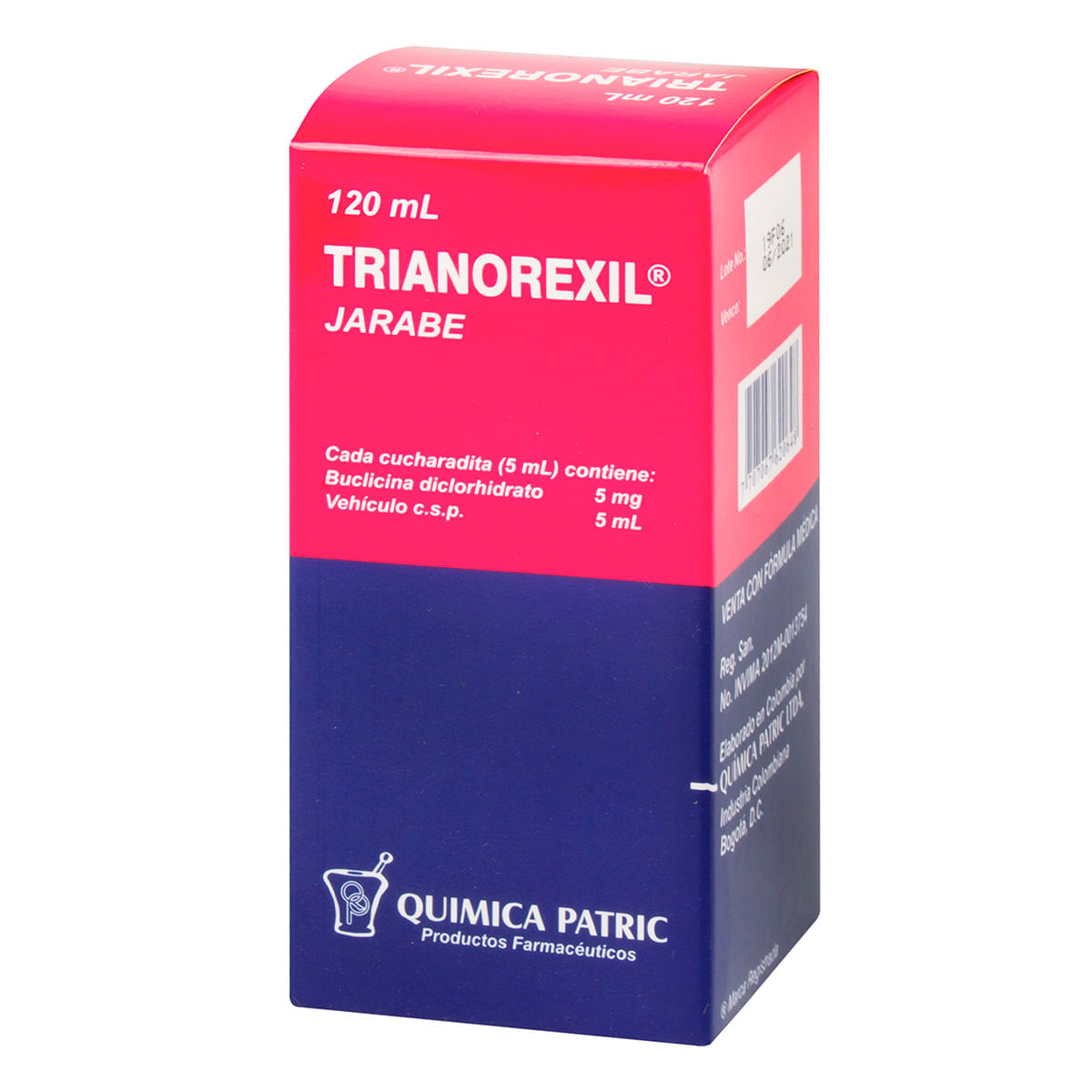 Jarabe Trianorexil 5 Mg/5 Ml Química Patric Frasco X 120 Ml. - Farmaexpress