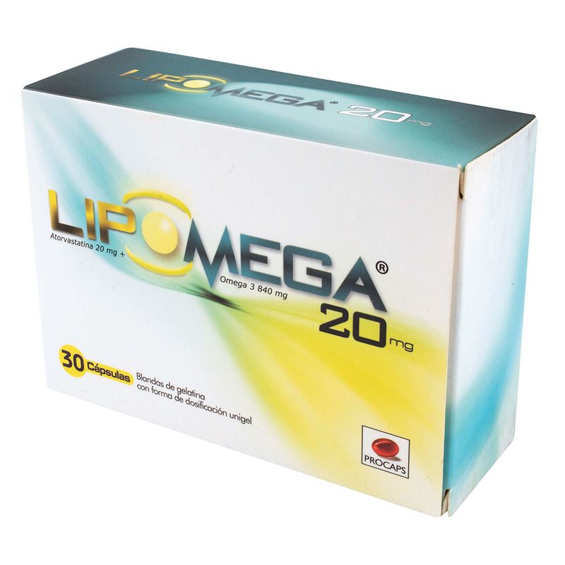 Lipomega 20 Mg Procaps Caja X 30 Cápsulas | Droguerías - Farmaexpress